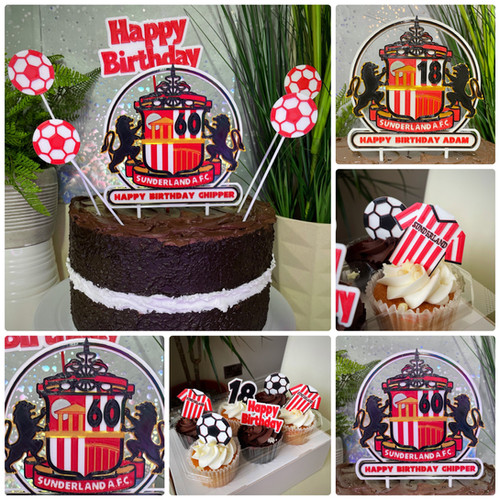 Sunderland Football Inspired Cake Toppers | Doge Studio