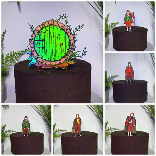 The Lord Of The Rings - Hobbit Inspired Character Cake Toppers | Doge ...