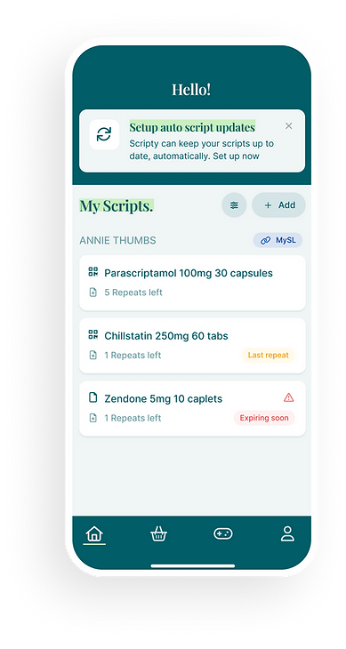 Scripty | Your Digital eScript Wallet