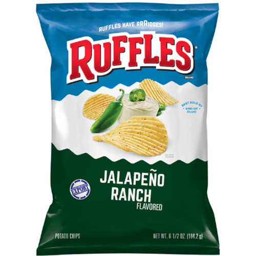 Ruffles - Jalapeño Ranch 15 x 6.5 oz | TRADE FOODS US STORE