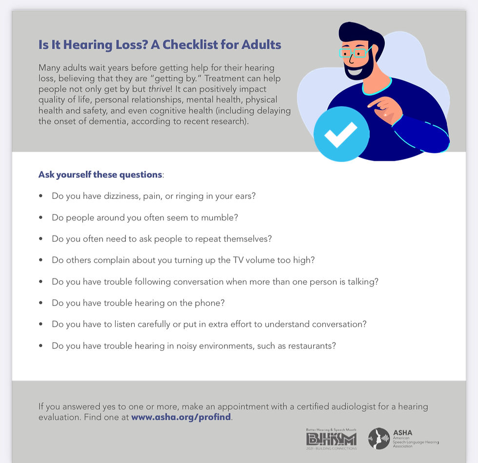 Hearing Loss Handouts BHSM
