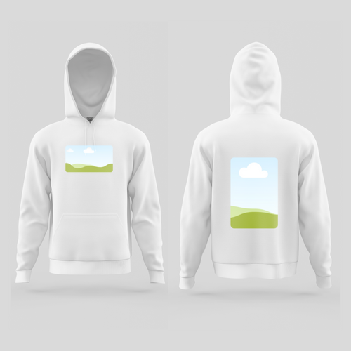 Front chest design and back a4 size - Printed hoodie | Qoton