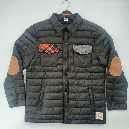 Patchwork Puffer coat | Rock Paper Denim