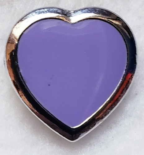 18mm/20mm Purple Heart Snap (1820-0536T) | SnapJewelryOnABudget