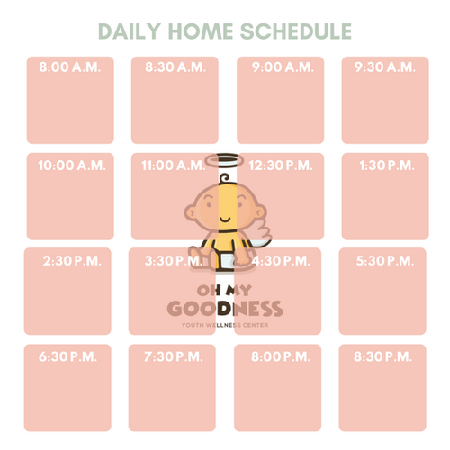 DAILY HOME SCHEDULE OMG KIDS | Oh My Goodness Kids