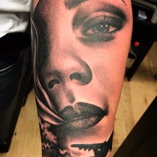 Black And Grey Realistic Tattoos