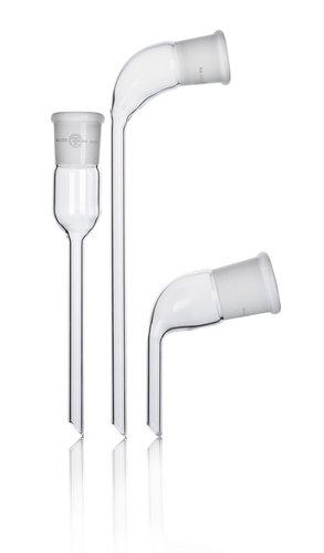 QUICKFIT ADAPTER, RECEIVER, BENT, SHORT STEM, GROUND SOCKET NS 19/26 ...