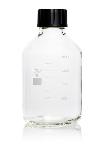 PYREX GRADUATED REAGENT BOTTLE WITH SVL PBT SCREWCAP, PACK OF 10 ...