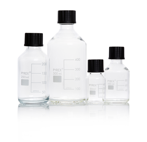 PYREX GRADUATED REAGENT BOTTLE WITH SVL PBT SCREWCAP, Pack of 10 ...