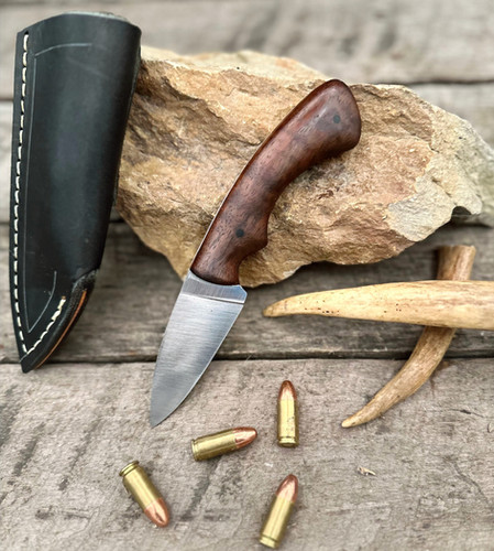 3.5inch Solito EDC/Outdoor knife with walnut handle | Ed Sol Crafts
