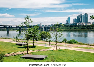 Brisk Walk Along the Han River Parks - Han River Island | BASS