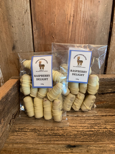 Raspberry Delights White Chocolate | Gorge-Chocolates