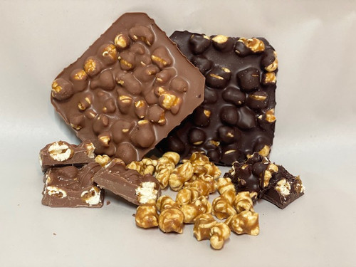 Salted Caramel Popcorn Bar | Gorge-Chocolates