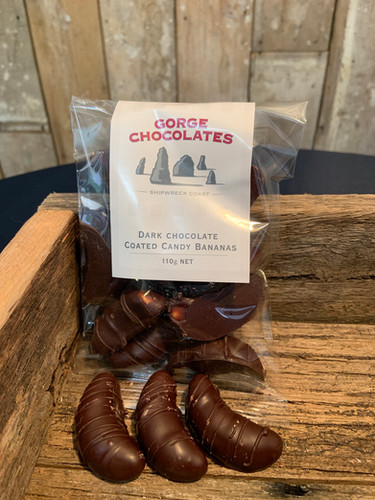 Candy Bananas Dark Chocolate Coated | Gorge-Chocolates