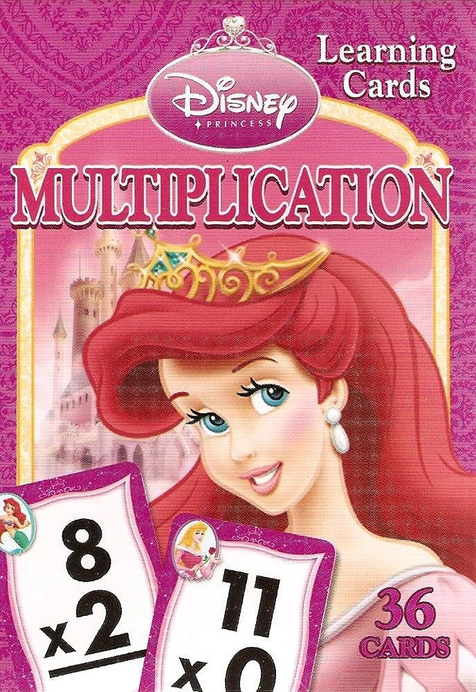 Disney Princess Multiplication Learning Cards | Beulah Reimer Legacy