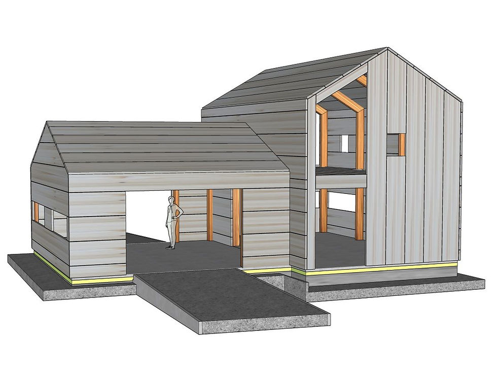 Timber frame cabin 3TFA