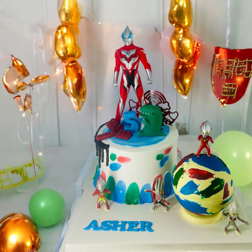 Ultraman Themed Cake And Piñata | My Site