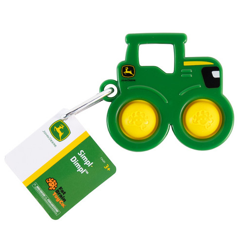 Llavero JOHN DEERE SIMPL DIMPL TRACTOR FAT BRAIN | Tractorcitos