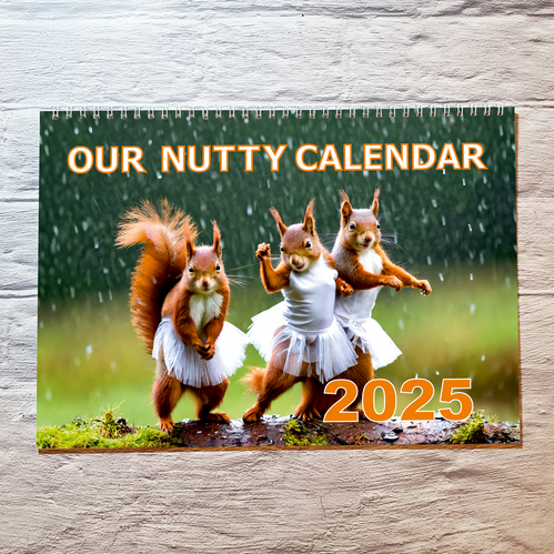 2025 Squirrel Calendar - double page | neetb