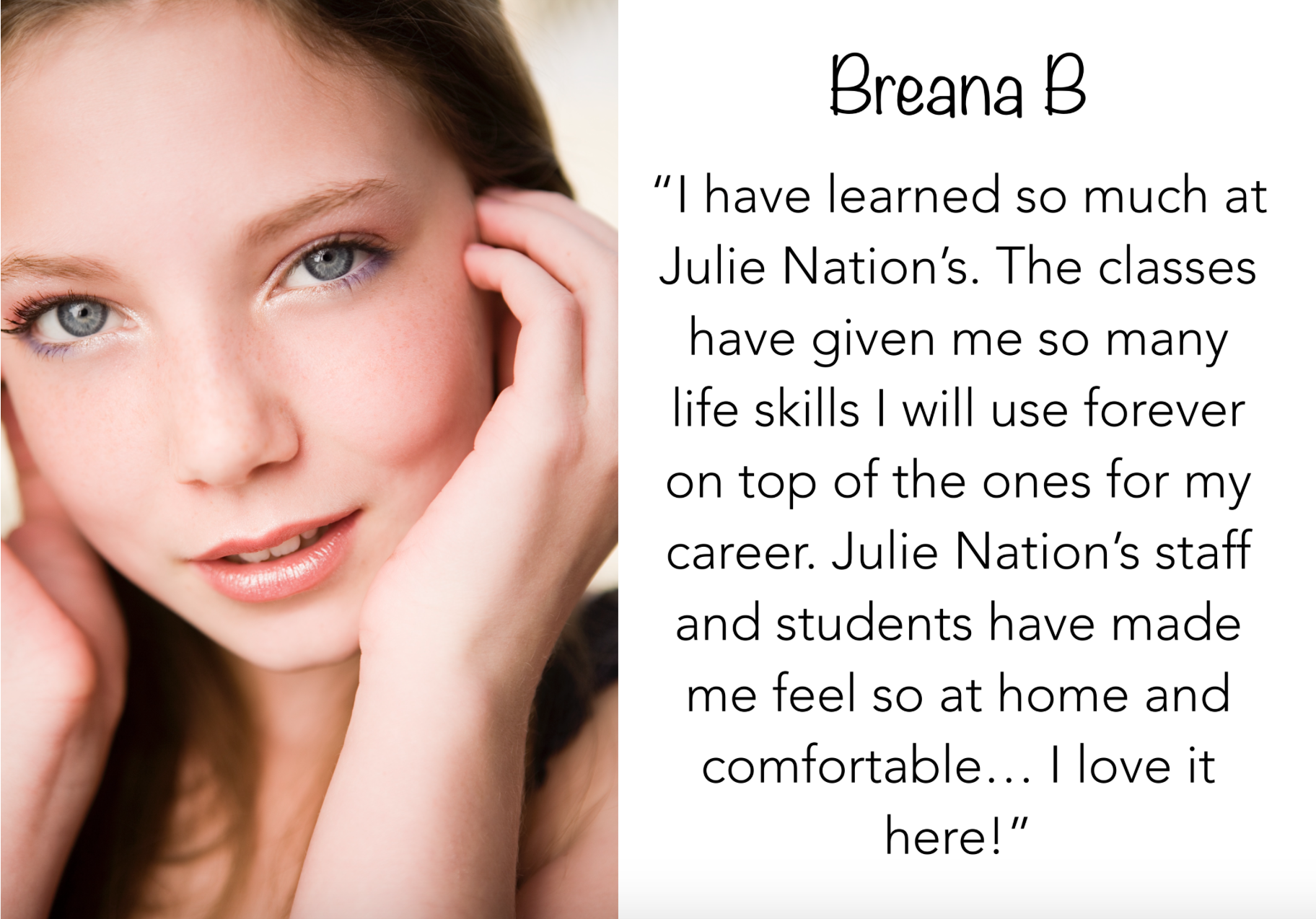 Julie Nation Academy | Modeling
