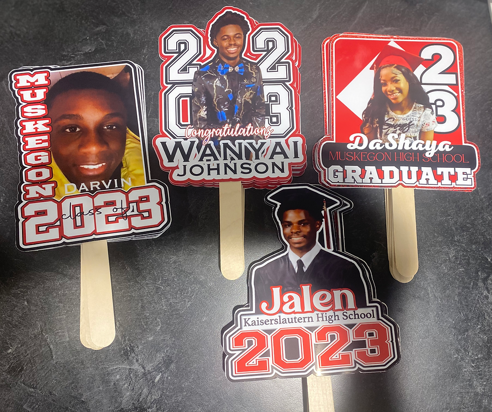 Custom Graduation Fans | The Fiery Collection