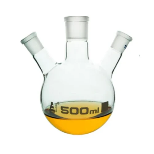 Matraz bola fondo redondo 3 bocas 24/40 500ml. | Varlab