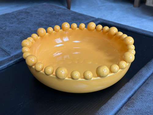 Bobble Edged Bowl Mustard | Glamjar Products