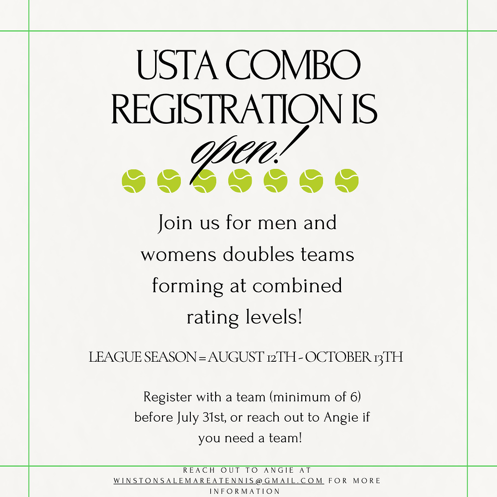 2024 USTA - Southern Combo Registration Open!