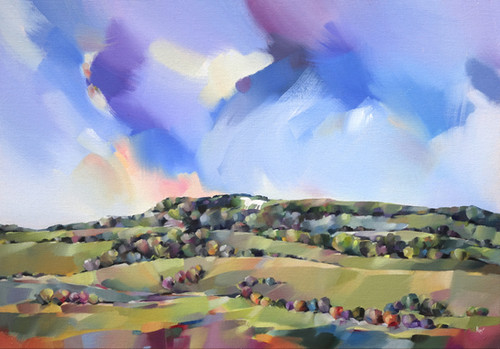 Mounted 'White Horse At Kilburn' Fine Art Giclee Print | Katherine ...