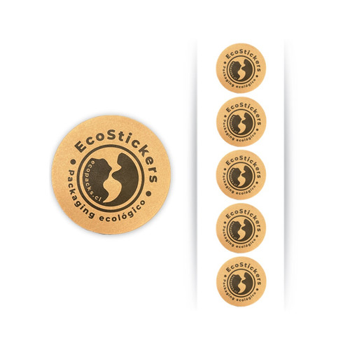 EcoStickers Kraft - Stickers Ecológicos | Ecopacks