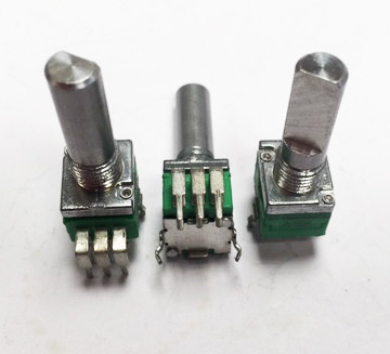 P0925N FC20AR 10K LOG DUAL GANG 9MM VERTICAL PIN POT | Blore-Edwards-ltd