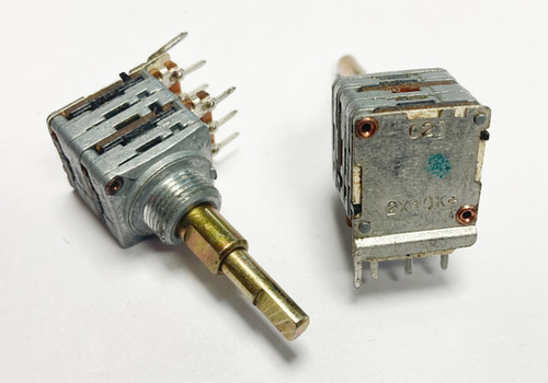 PREH Potentiometer - Dual concentric 10K Log x 2 | Blore-Edwards-ltd