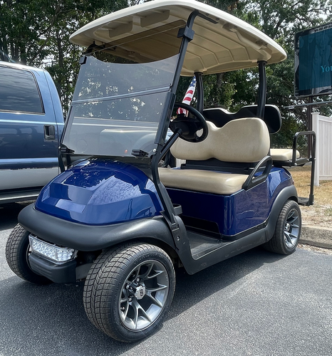 2016 Blue Club Car Precedent 48v New Batteries | RI Golf Carts