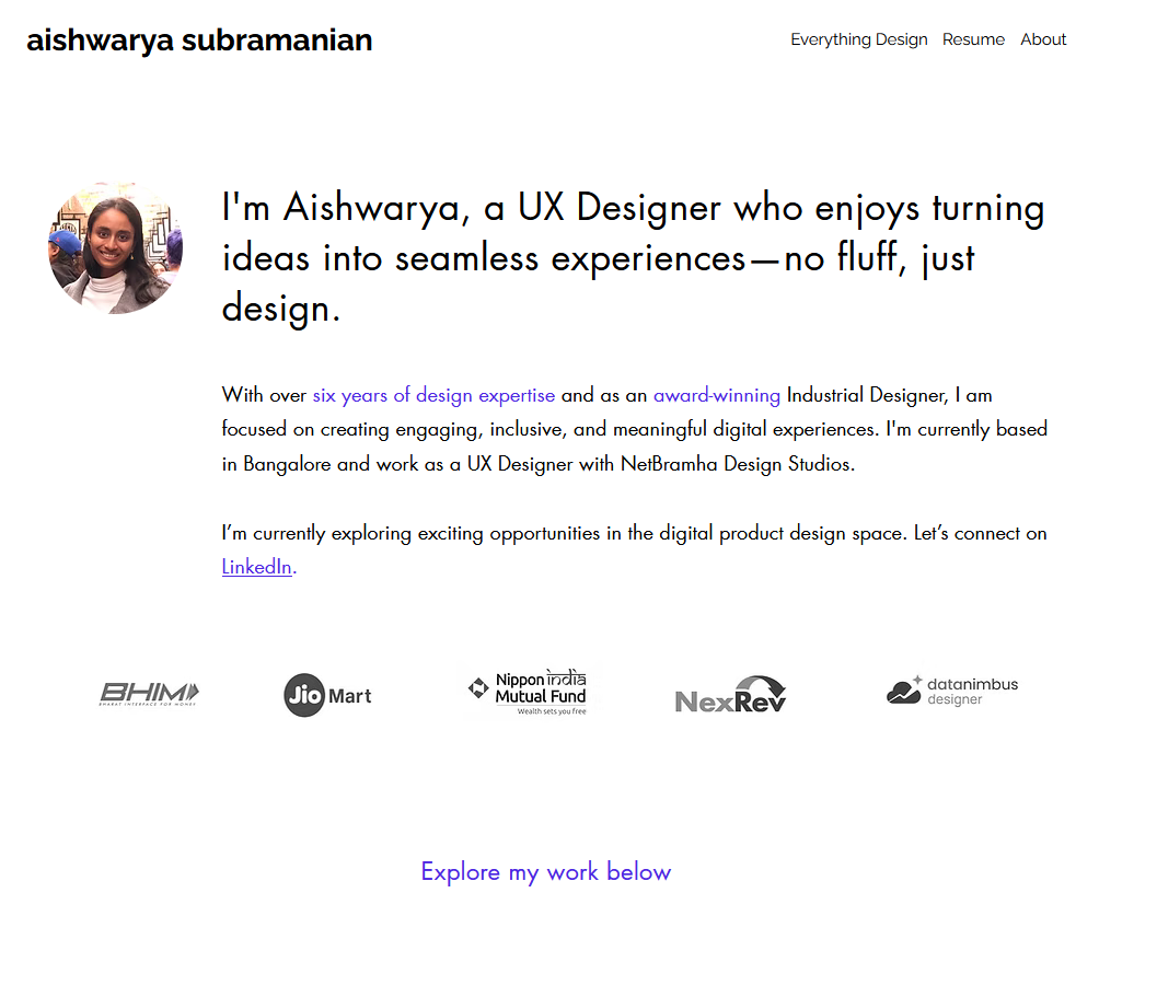 Everything Design | Aishwarya Subramanian