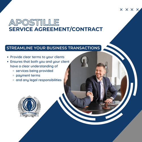 Attorney Drafted Apostille Service Agreement/Contract Template | Notary ...