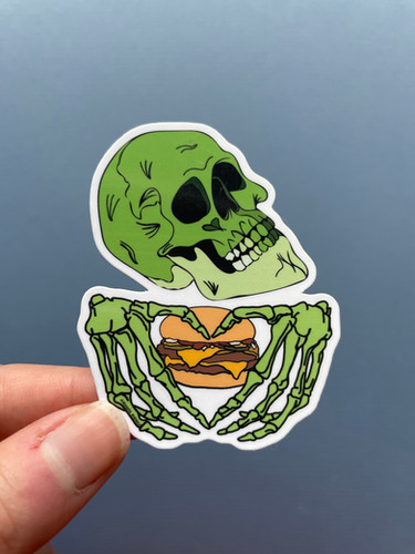Skeleton Burger Love | Amandajanebienko