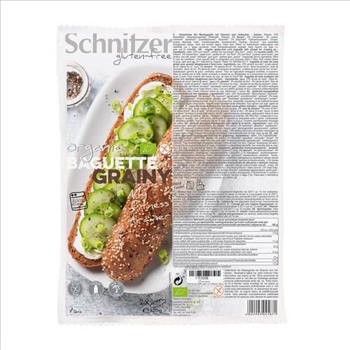 SCHNITZER, BAGUETTE GRAINY GF 320G BIO | organic-for-all