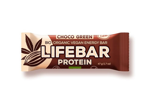 Lifebar, Choco Green Protein Bar 47g Bio | Αγία Σκέπη