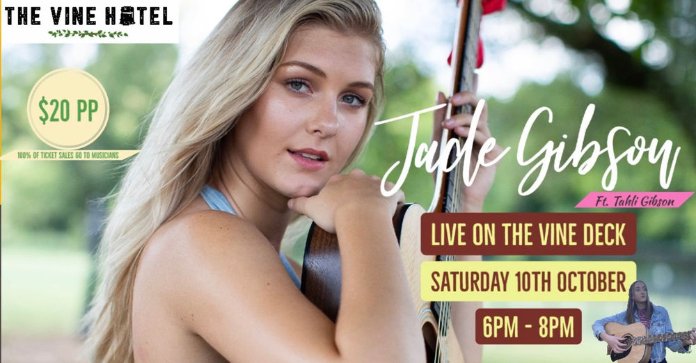 Jade Gibson live, Tickets now on sale 10/10