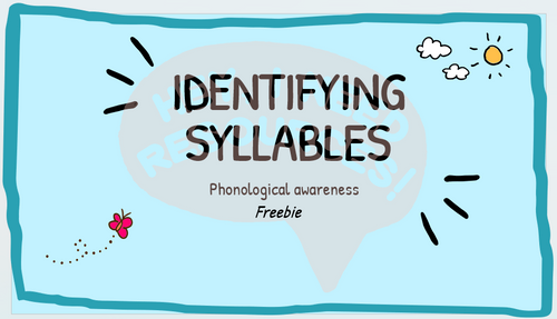 Identifying Syllables - Phonological Awareness Freebie | Superhero ...
