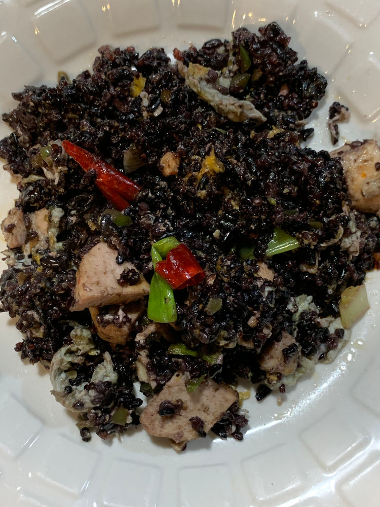 Black Fried Rice with Chicken
