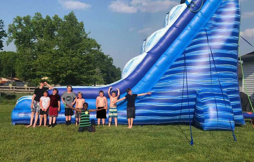 BLUE WAVE SLIDE RENTAL | McQuaid Inflatables