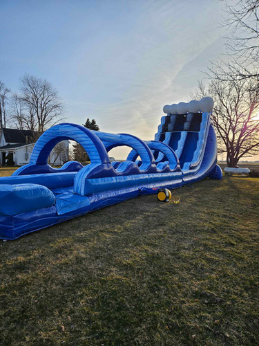 BLUE WAVE WATER SLIDE RENTAL | McQuaid Inflatables