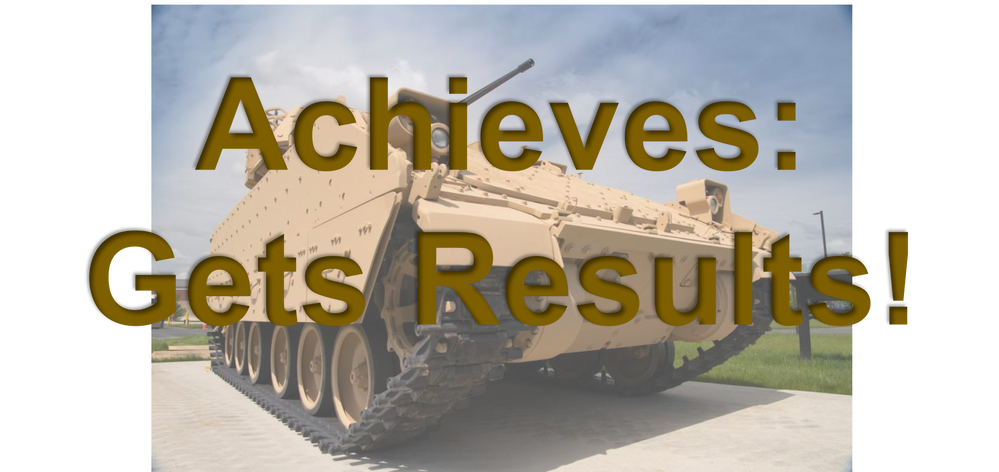 NCOER bullets for Achieves