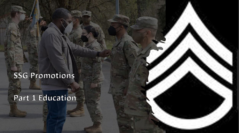 Part 1 Education How to get promoted in the Army