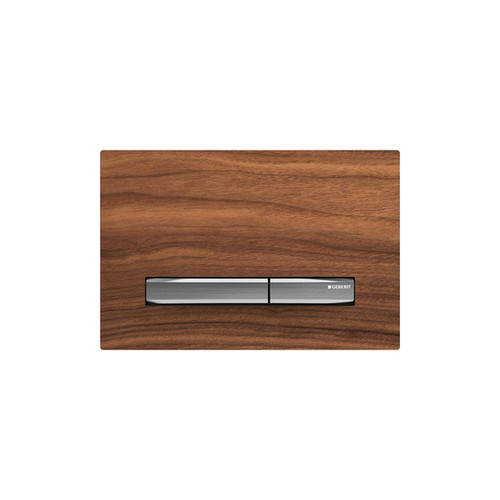 Geberit Sigma 50 Square Dual Flush Push Plate -Black Walnut | ferrara