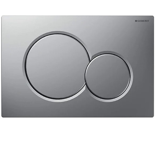 Geberit Sigma 01 Round Dual Flush Push Plate - Brushed Chrome | ferrara