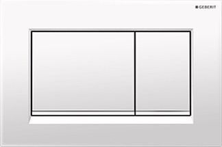 Geberit Sigma 30 Dual Flush Push Plate - white w/Matt White | ferrara