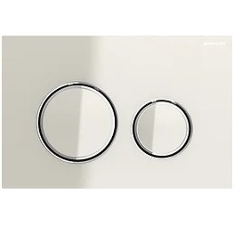 Geberit Sigma 50 Round Dual Flush Push Plate - Sand Grey | ferrara