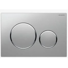 Geberit Sigma 20 Round Dual Flush Push Plate -Matt w/ Bright Rings ...